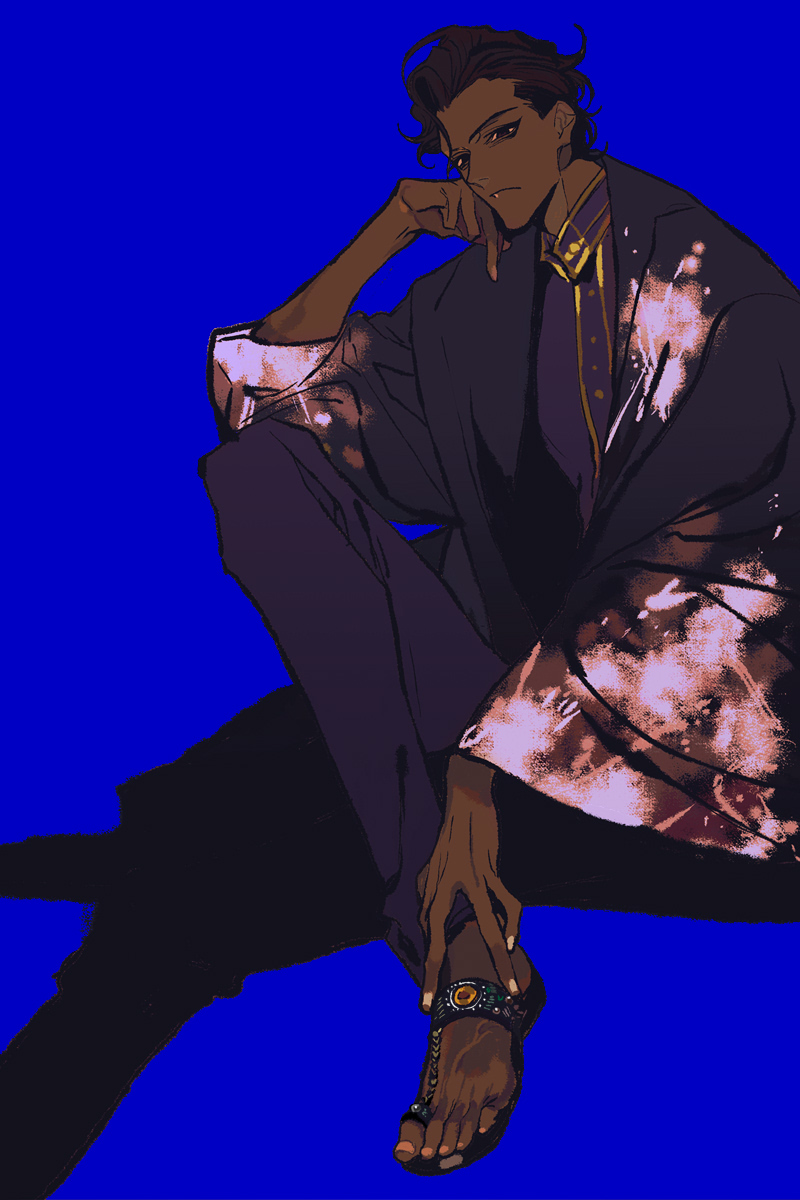 The Big ImageBoard (TBIB) - 1boy aegyo sal arjuna (fate) arjuna (traveling outfit) (fate) black ...