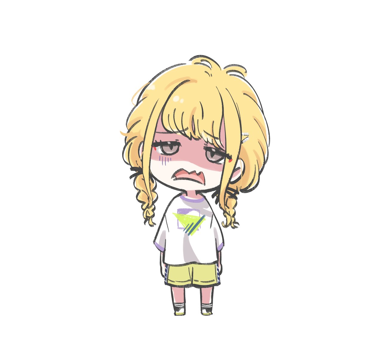 The Big ImageBoard (TBIB) - 1girl blonde hair braid brown eyes chibi ...