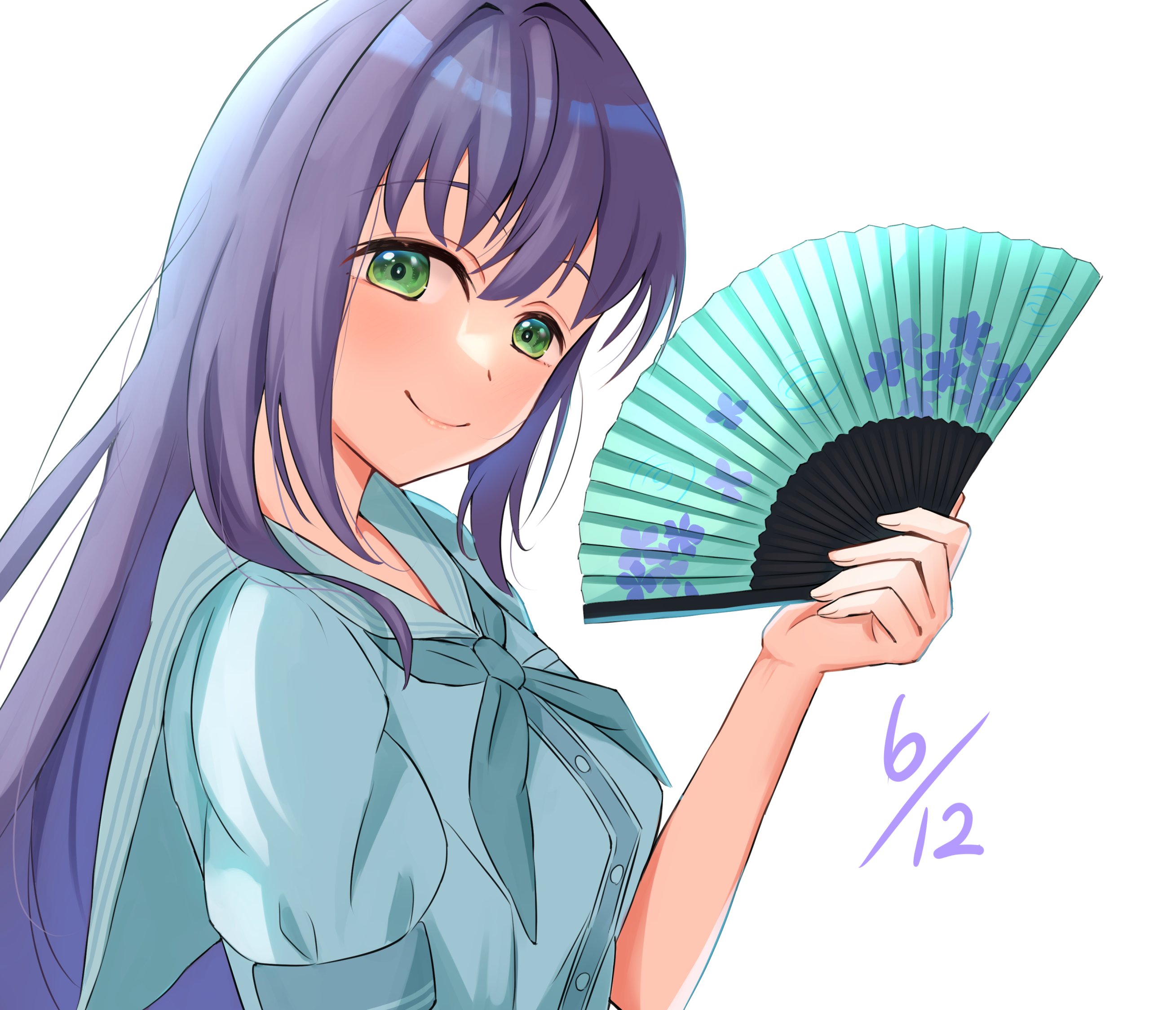 The Big ImageBoard (TBIB) - 1girl aqua neckerchief breast pocket ...
