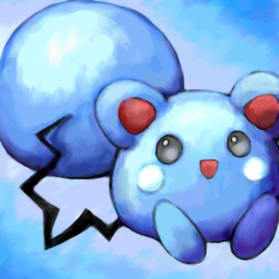 The Big ImageBoard (TBIB) - :d azurill blue background commentary ...