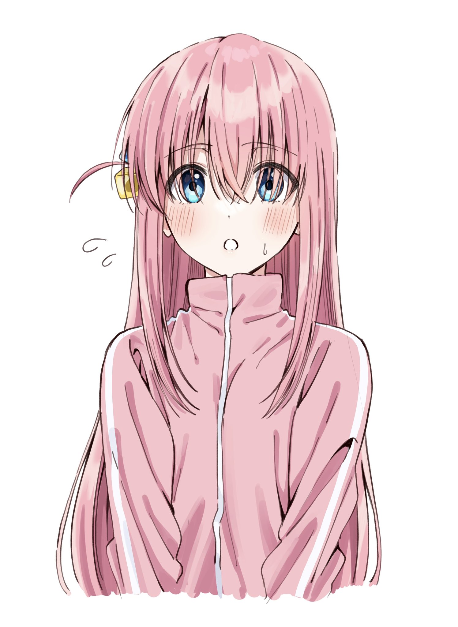 The Big ImageBoard (TBIB) - 1girl bangs blue eyes bocchi the rock! commentary request crossed ...