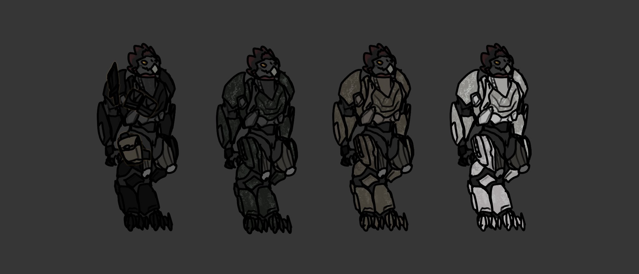 The Big ImageBoard (TBIB) - 3 fingers 3 toes alien alternate color ambiguous gender anthro armor ...