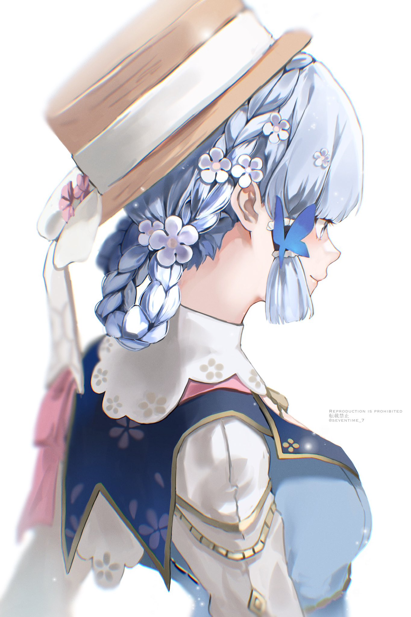 The Big ImageBoard (TBIB) - 1girl blue dress blue eyes blue hair blunt bangs blunt tresses ...