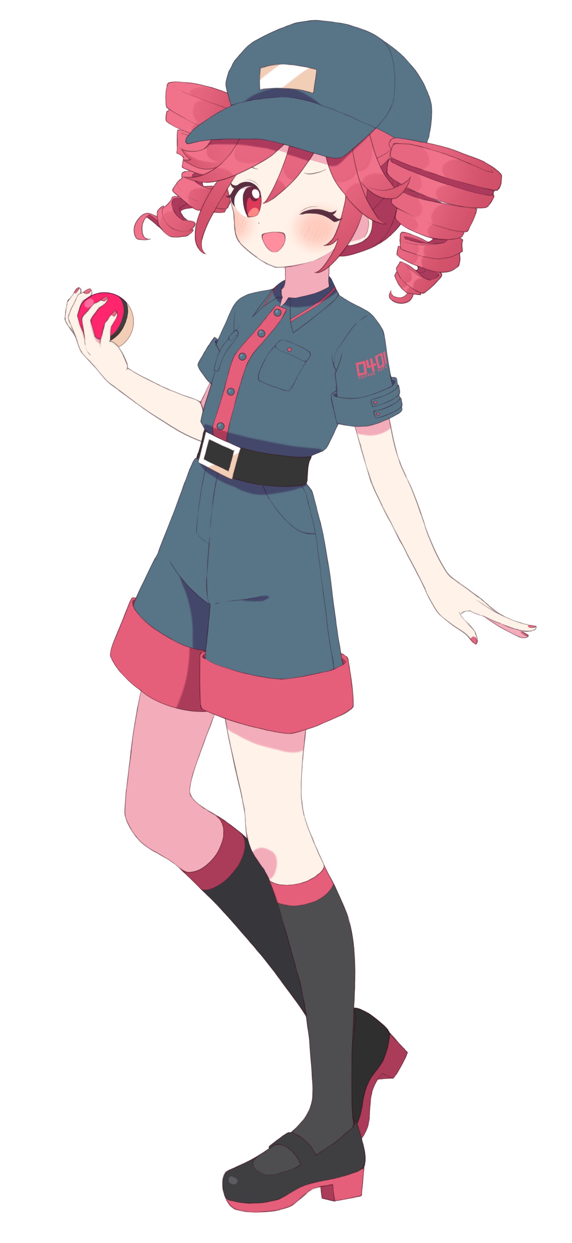 The Big ImageBoard (TBIB) - 1girl absurdres belt black belt black footwear black hat black shirt ...