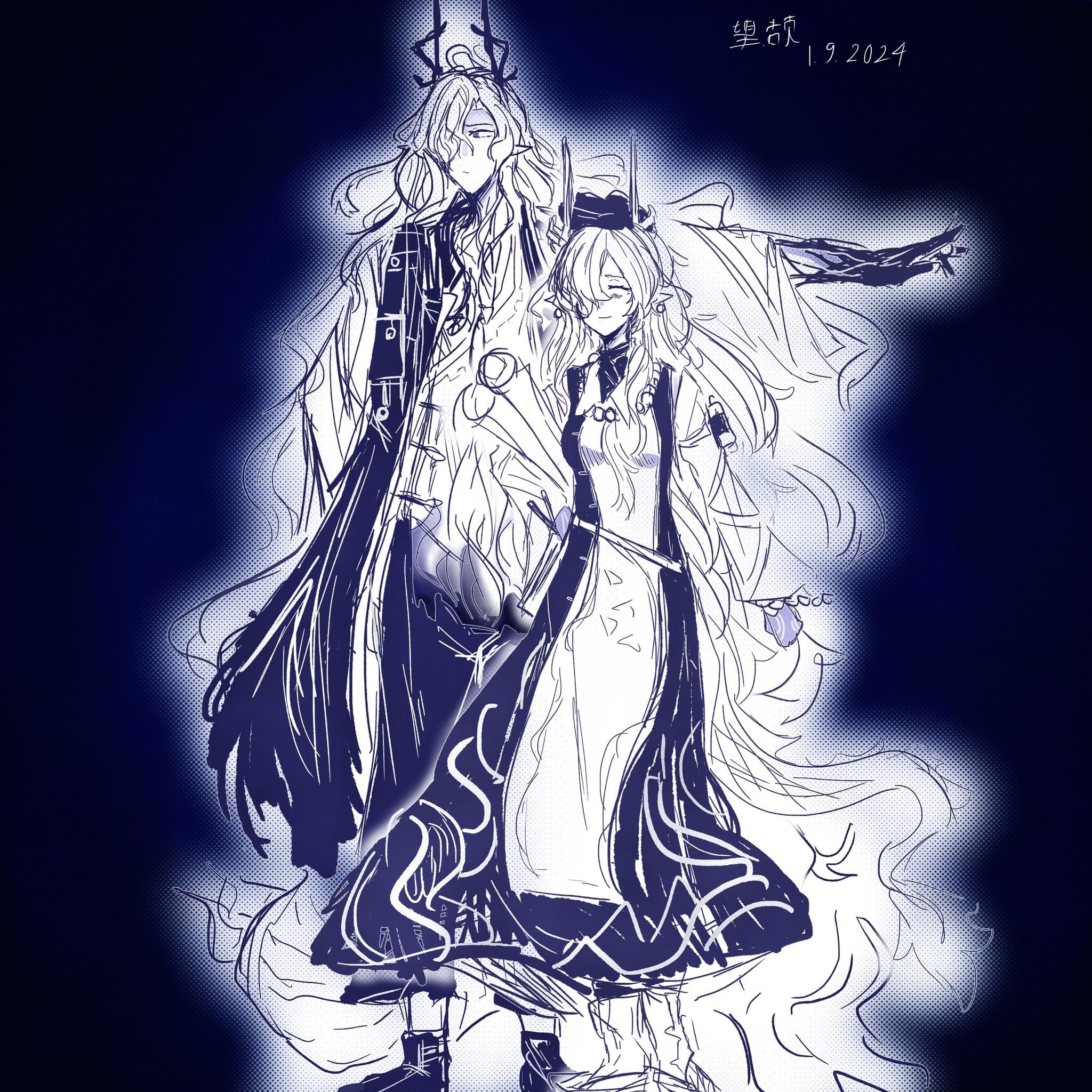 The Big ImageBoard (TBIB) - arknights brother and sister dragon boy ...