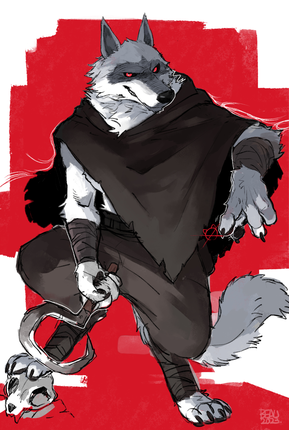 The Big ImageBoard (TBIB) - 2023 4 fingers anthro arm wraps beau 555 black cloak black clothing ...