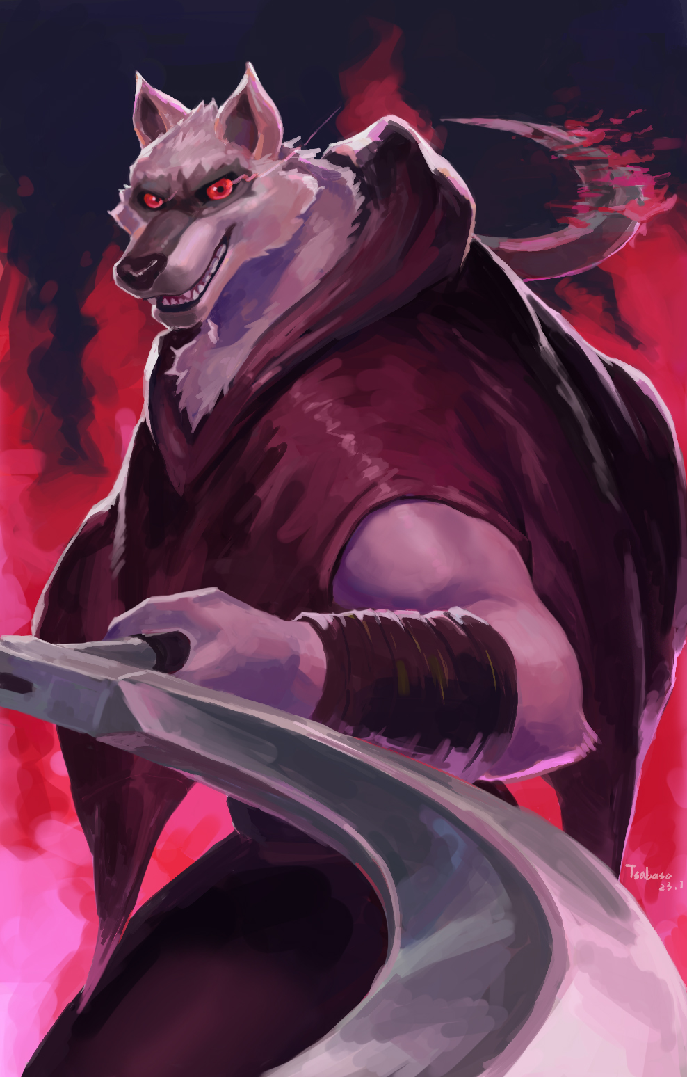 The Big ImageBoard (TBIB) - 2023 4 fingers anthro arm wraps black cloak black nose black sclera ...