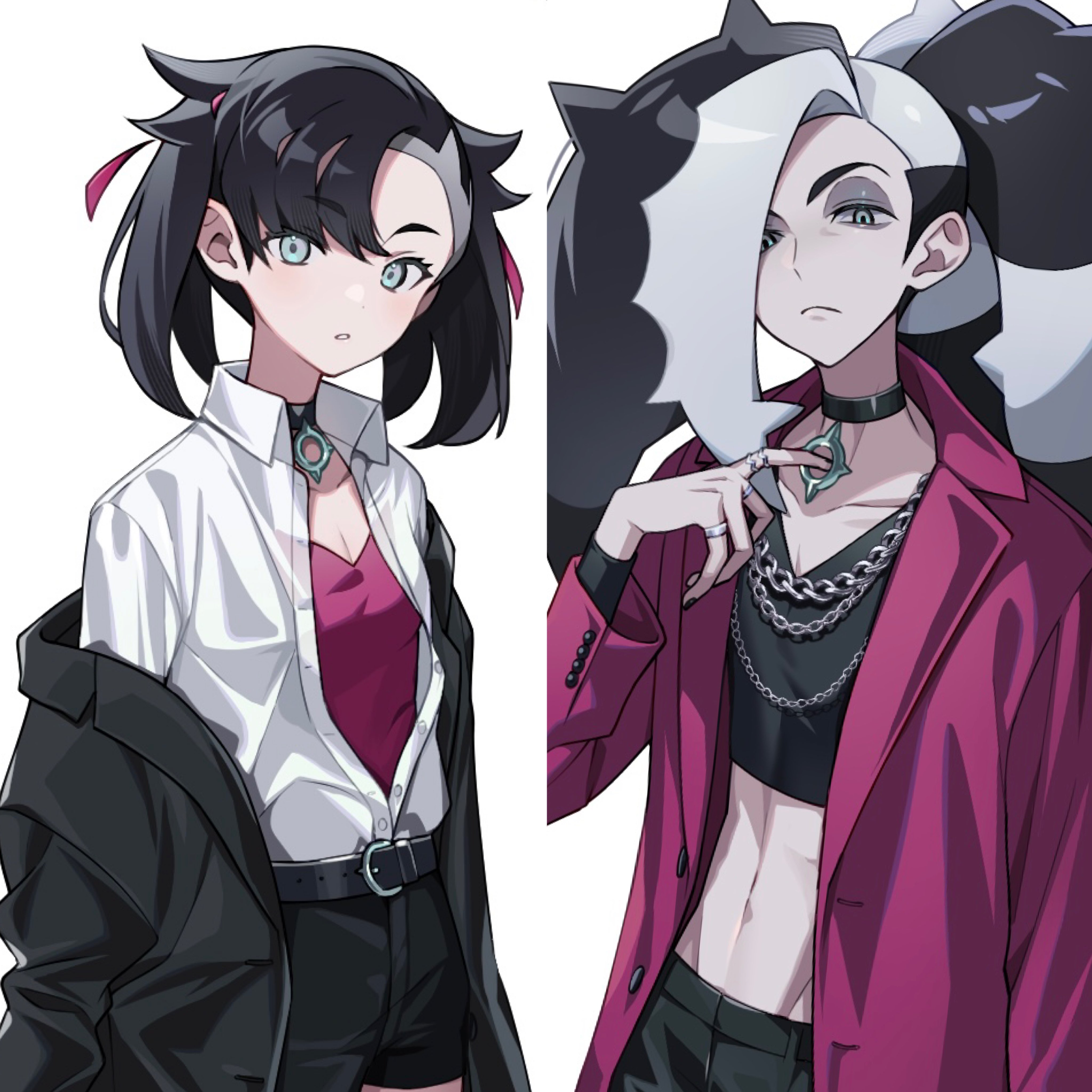 The Big ImageBoard (TBIB) - 1boy 1girl absurdres alt text alternate costume belt black hair ...