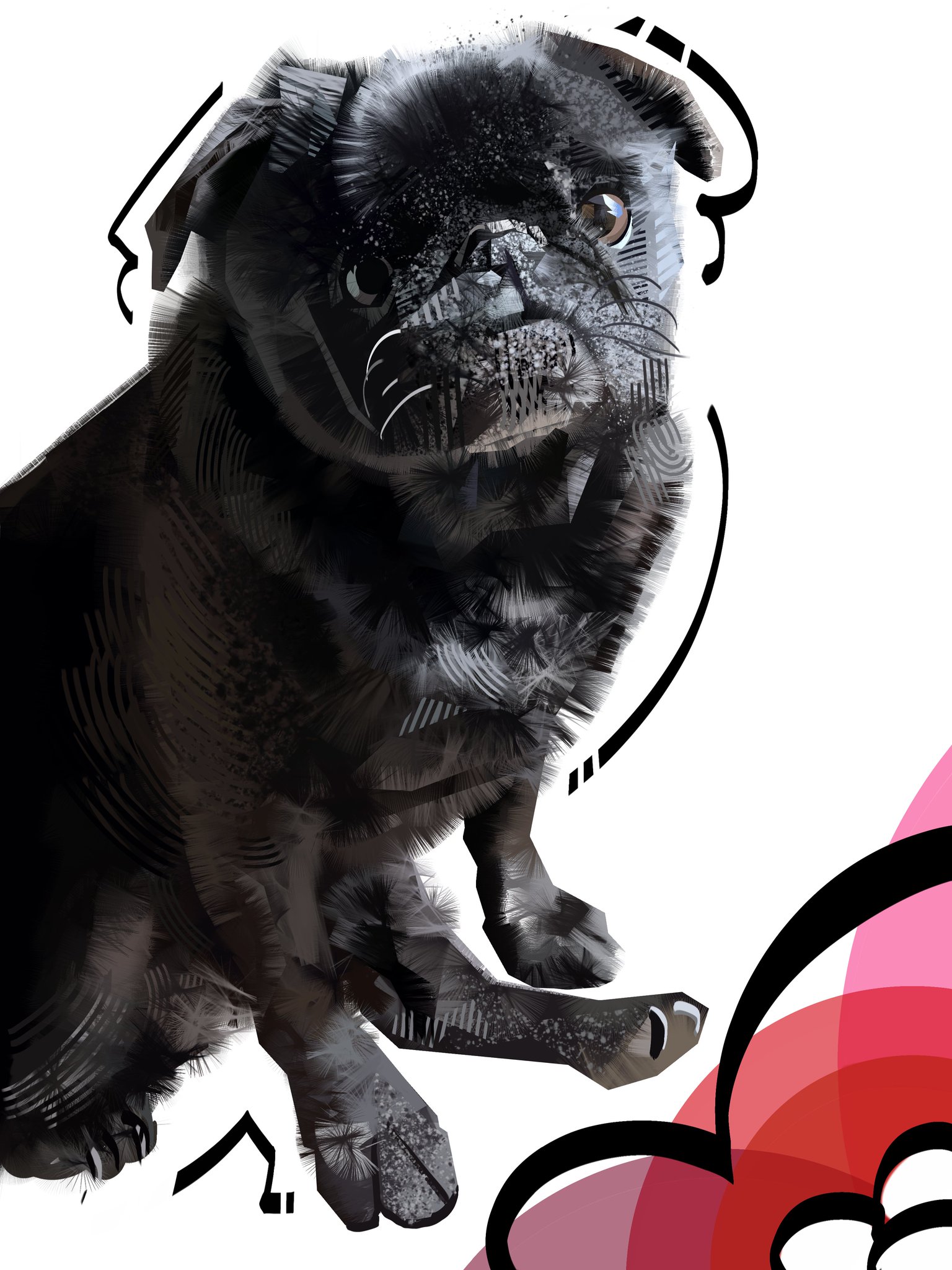 The Big ImageBoard (TBIB) - ambiguous gender black body black fur black nose brown eyes canid ...