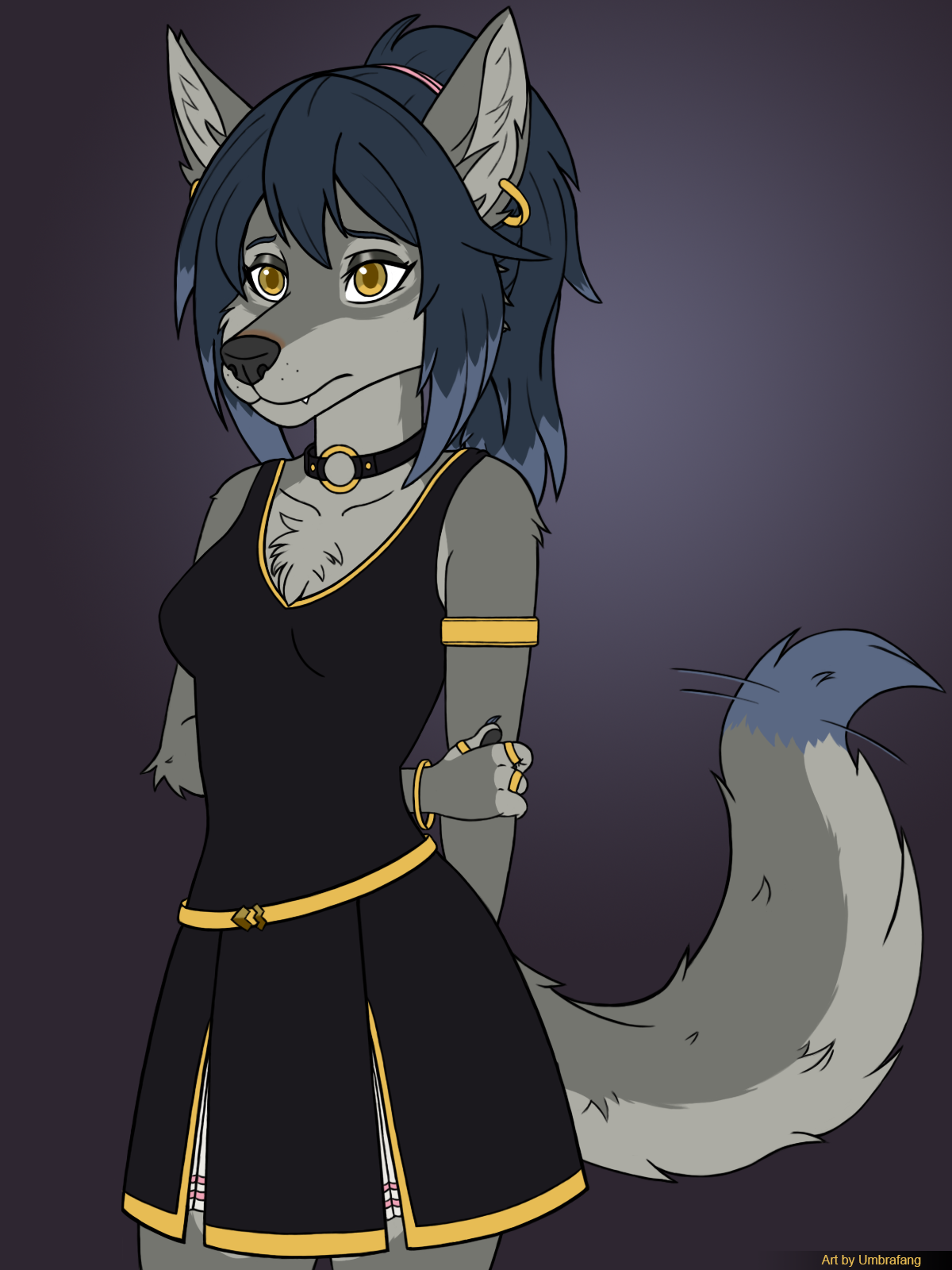 The Big ImageBoard (TBIB) - 3:4 anthro armlet blue hair bracelet canid canine canis chest tuft ...