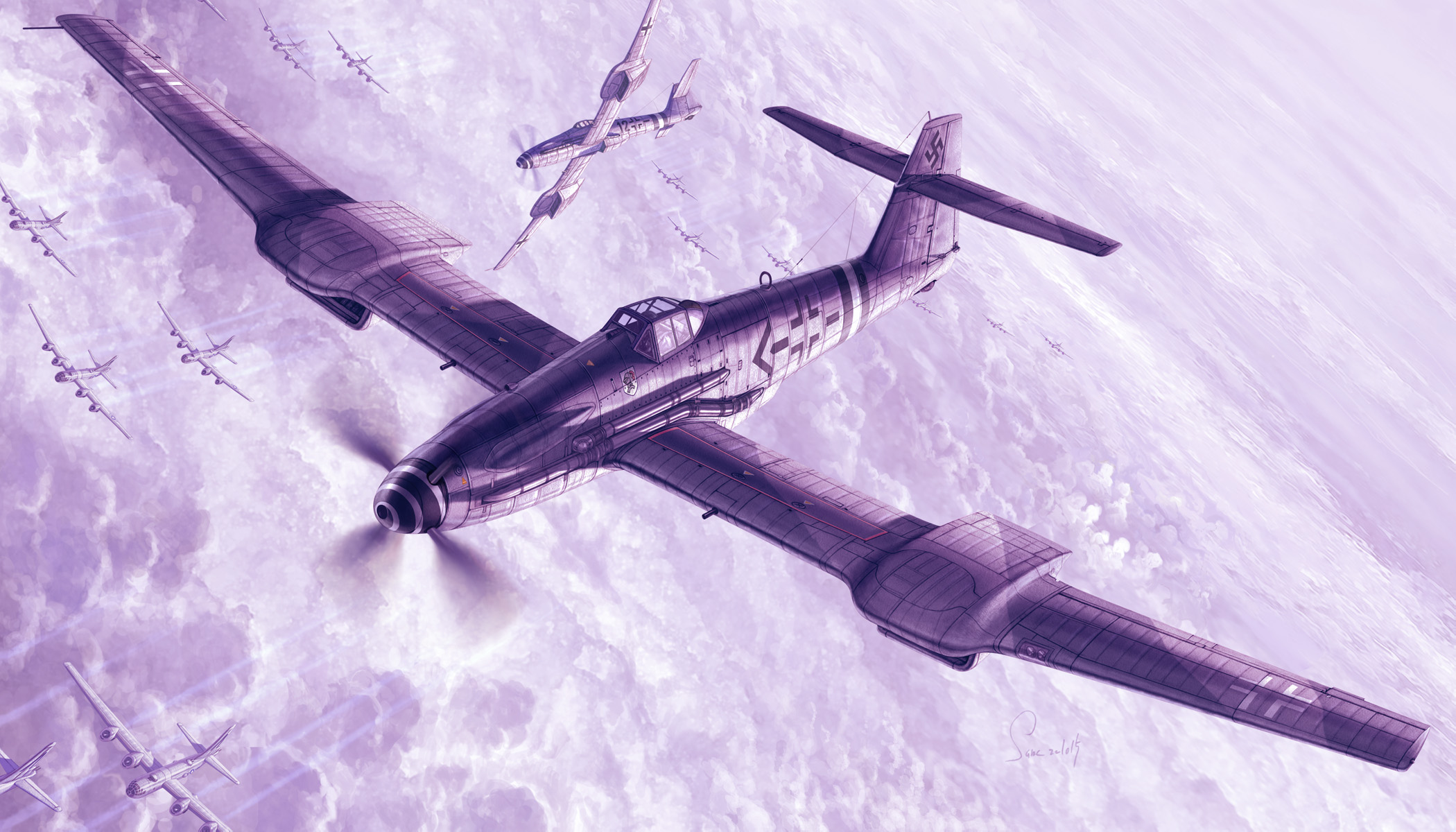 The Big ImageBoard (TBIB) - aircraft airplane b-29 superfortress balkenkreuz blohm & voss bv 155 ...