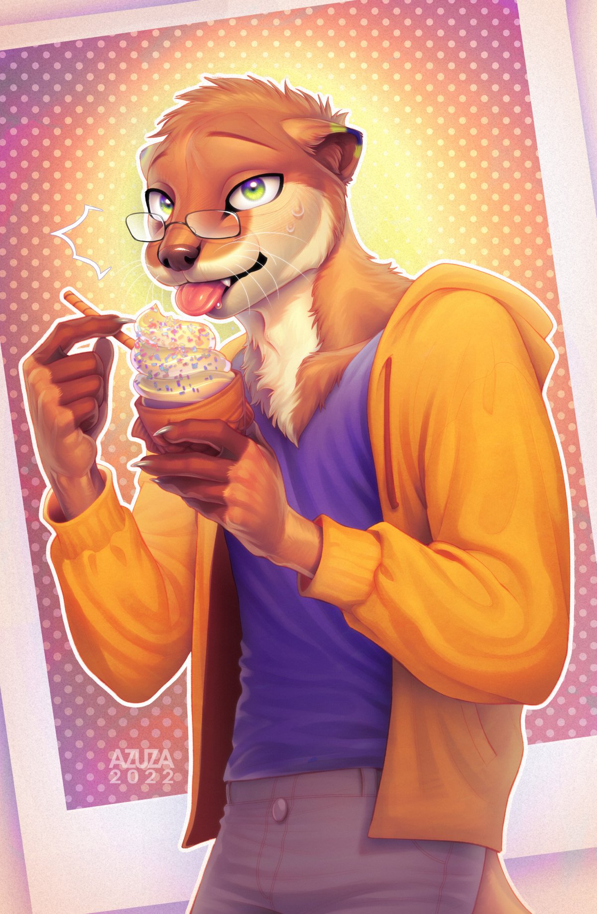 The Big ImageBoard (TBIB) - 2022 anthro artist name azuza blep blue ears blue eyes bodily fluids ...