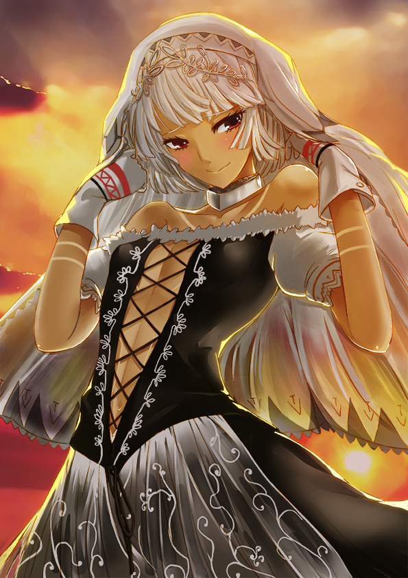 The Big Imageboard Tbib 1girl Altera Fate Bare Shoulders Black