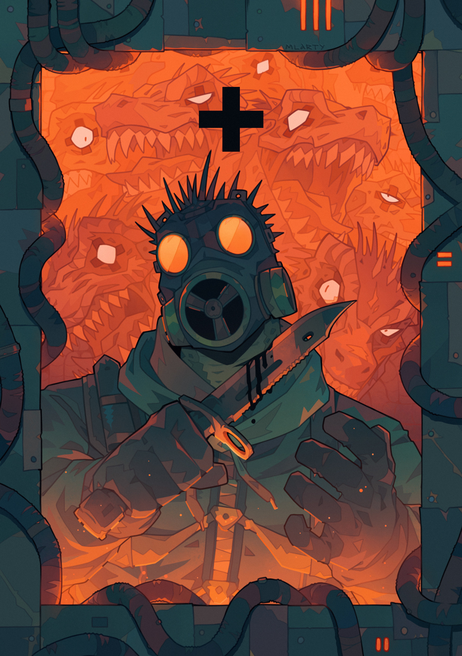 The Big ImageBoard (TBIB) - 1boy blood blood on weapon caiman ...