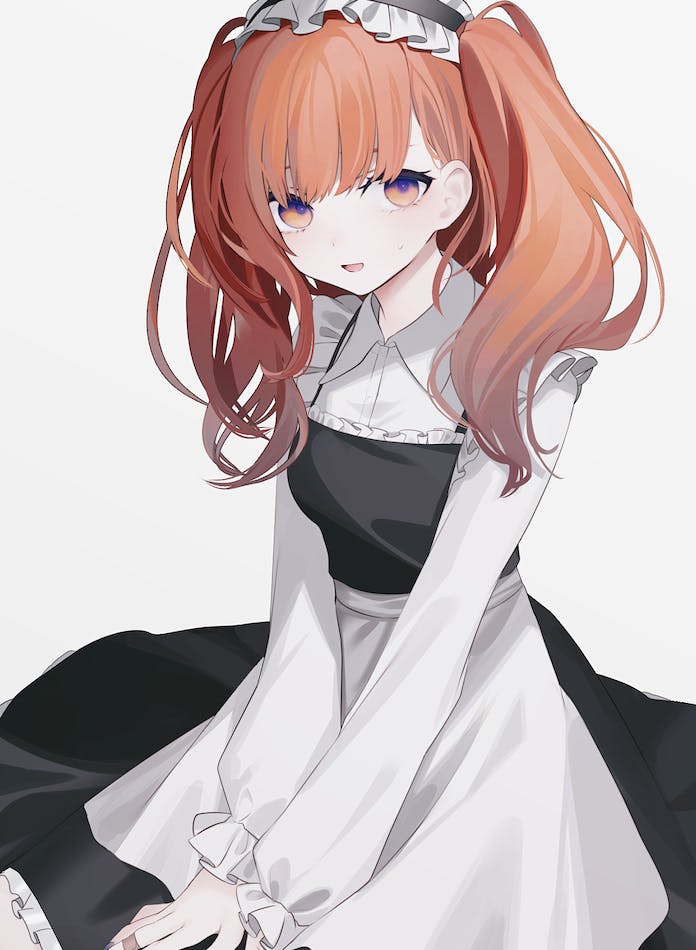 The Big ImageBoard (TBIB) - 1girl apron black dress black hairband commission dress frilled ...