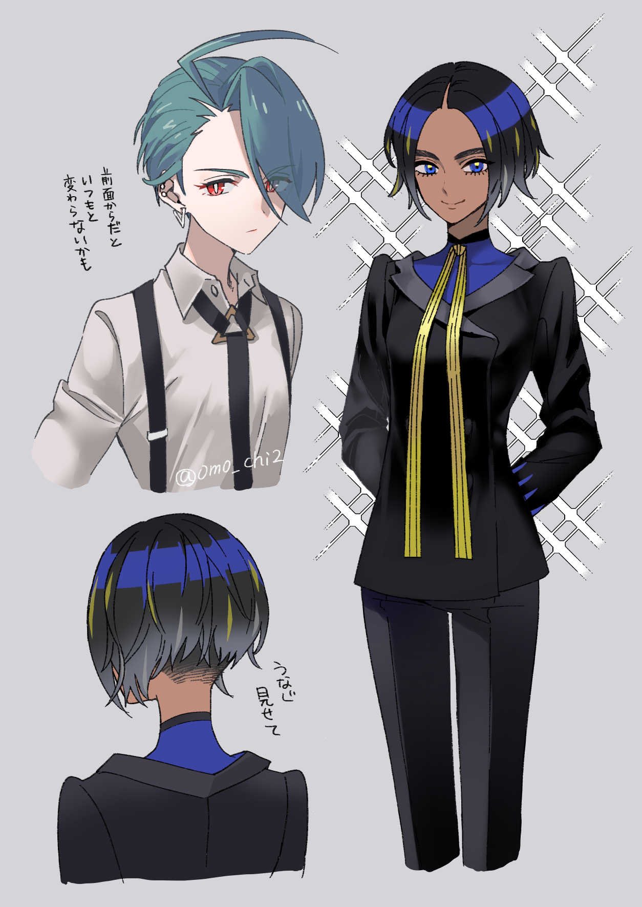 The Big ImageBoard (TBIB) - 2girls alternate hair length alternate hairstyle arms behind back ...