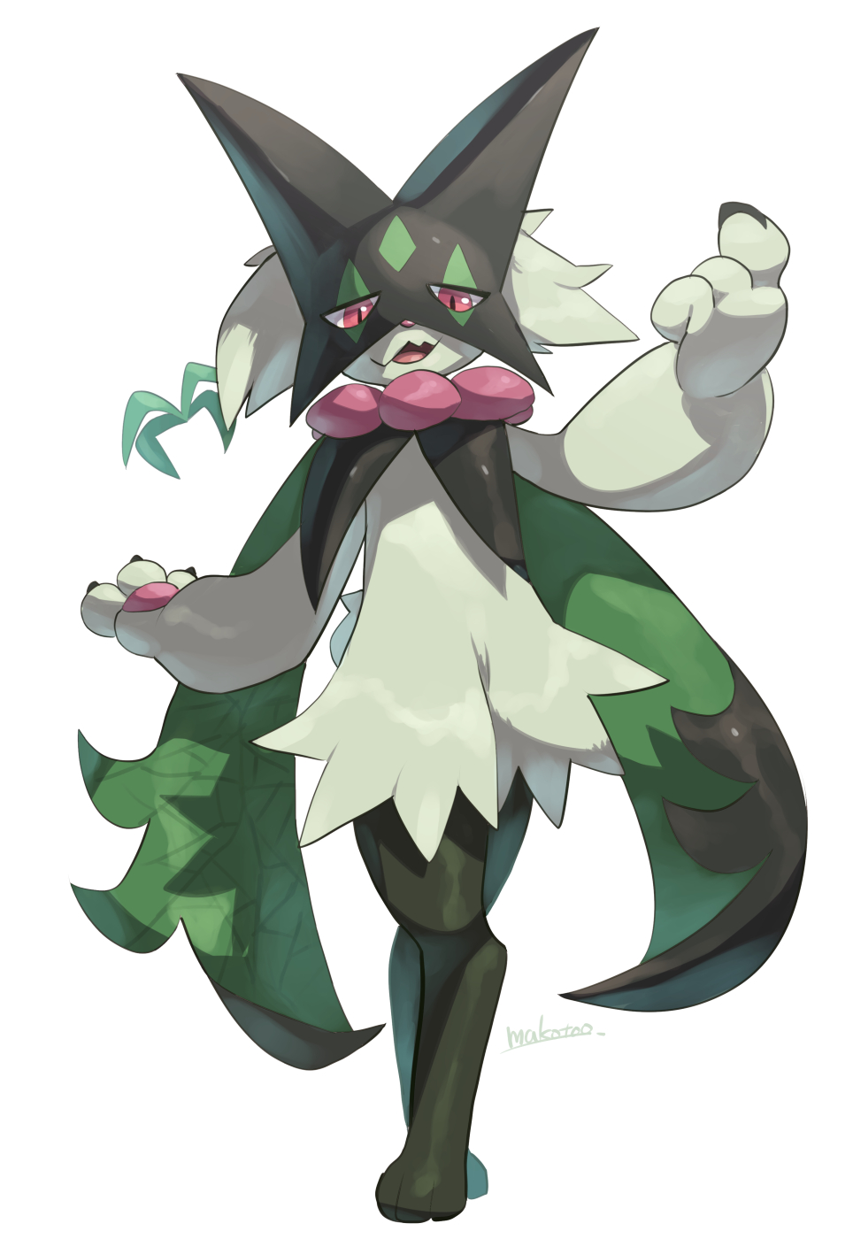 The Big ImageBoard (TBIB) - 3 fingers 3 toes ambiguous gender biped black cape black claws black ...