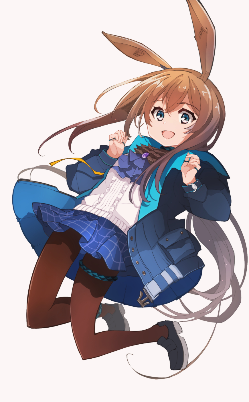 The Big ImageBoard (TBIB) - 1girl :d amiya (arknights) animal ear fluff animal ears arknights ...