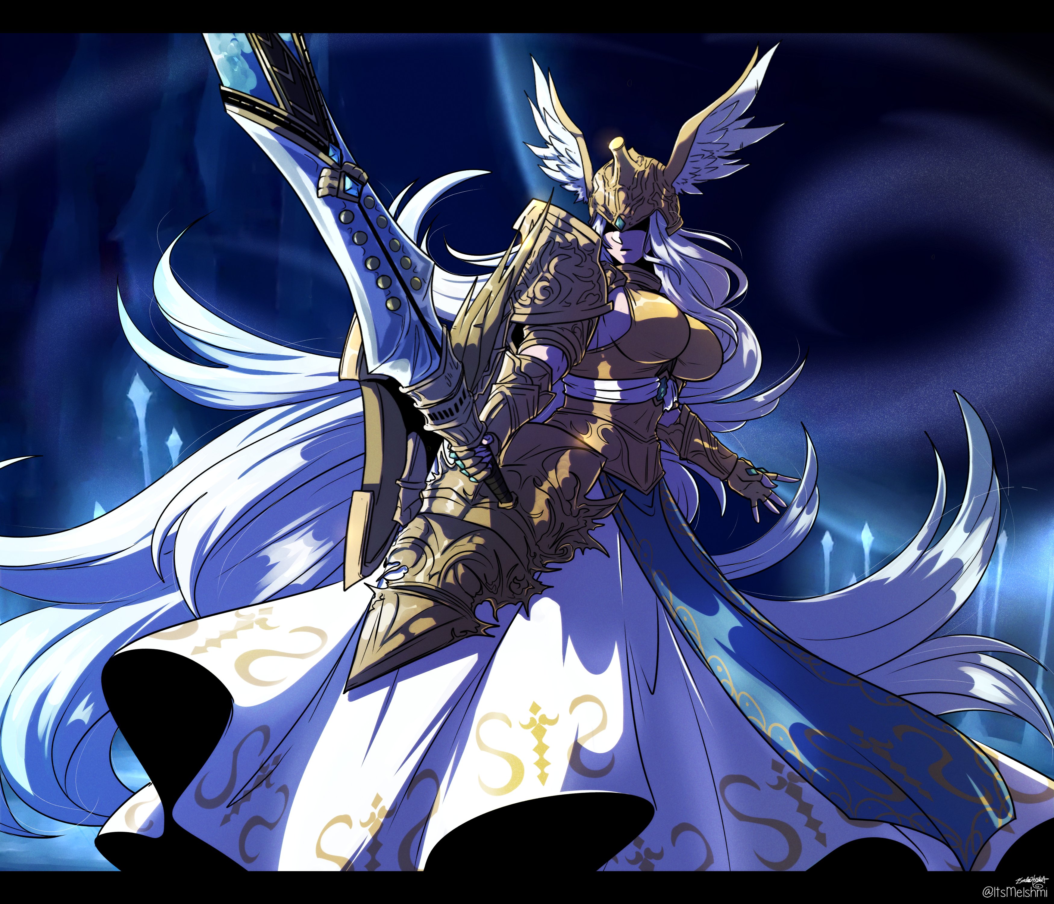 The Big ImageBoard (TBIB) - 1girl absurdres arm armor armor armored ...