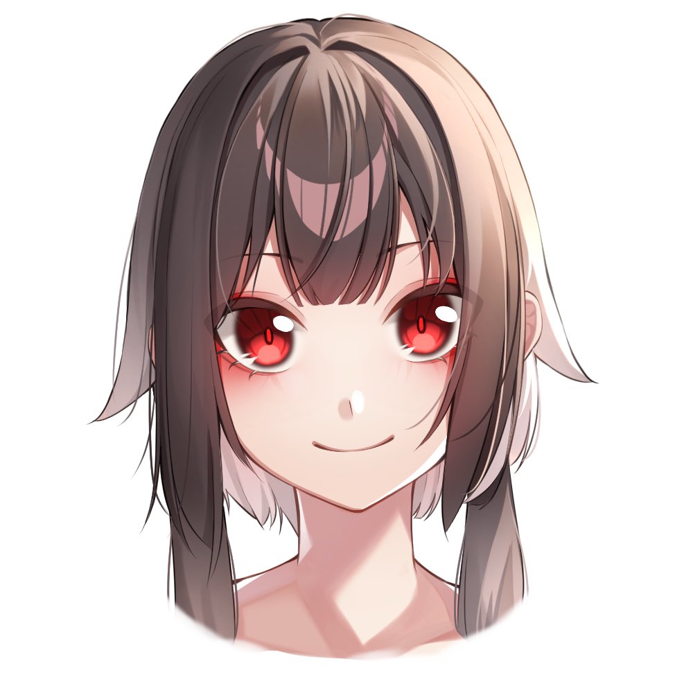 The Big ImageBoard (TBIB) - 1girl bangs blush bright pupils brown hair close-up closed mouth ...