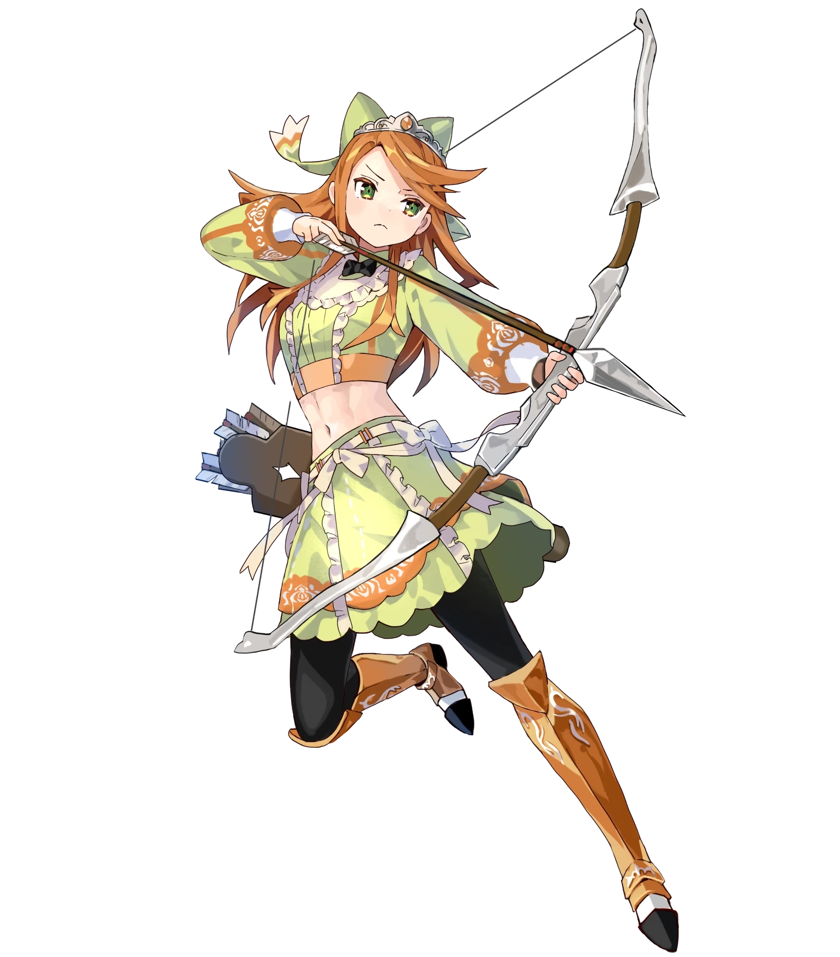 The Big ImageBoard (TBIB) - 1girl arrow (projectile) bangs boots etie ...