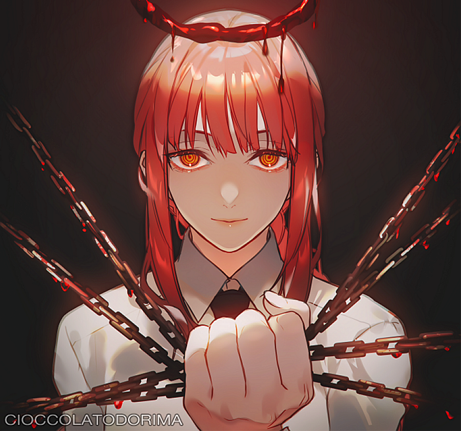 The Big ImageBoard (TBIB) - 1girl artist name bangs black necktie blood ...