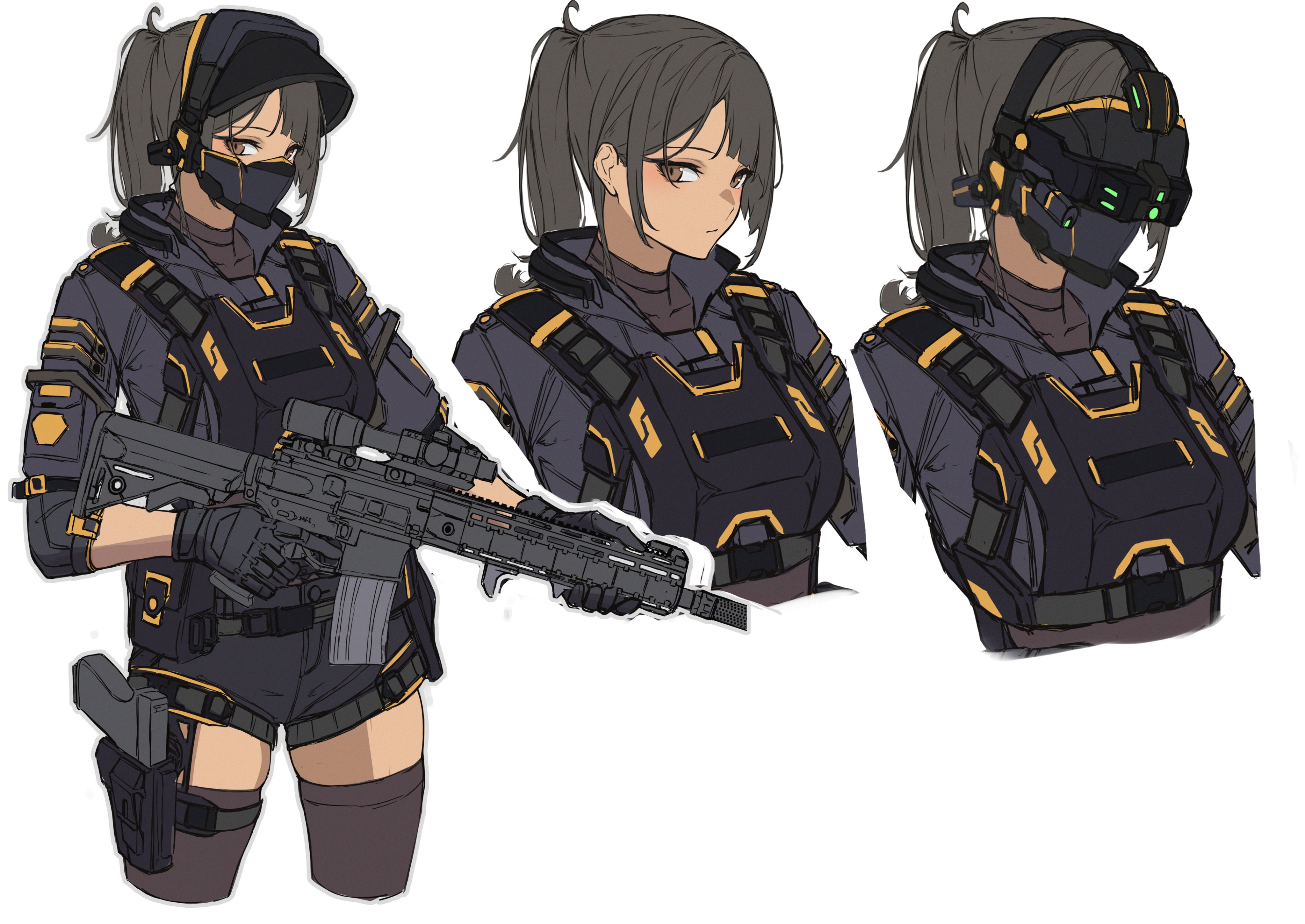 The Big Imageboard Tbib 1girl 3 Small Spiders Absurdres Assault