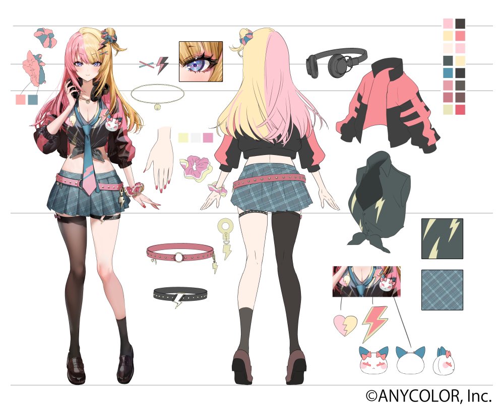 The Big Imageboard Tbib 1girl Amesuku Gyaru Asymmetrical Legwear Belt Black Jacket Black