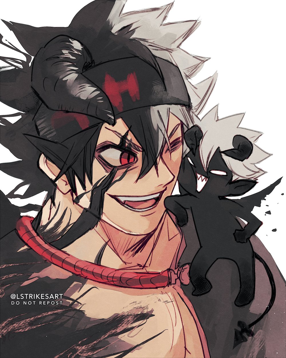 The Big ImageBoard (TBIB) - 2boys asta (black clover) bangs black ...