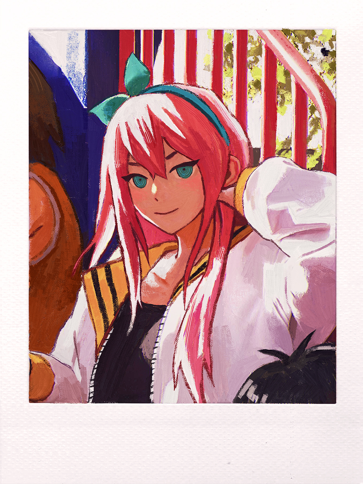 The Big ImageBoard (TBIB) - 1girl 2boys aqua hairband aqua ribbon aubrey (faraway) (omori ...