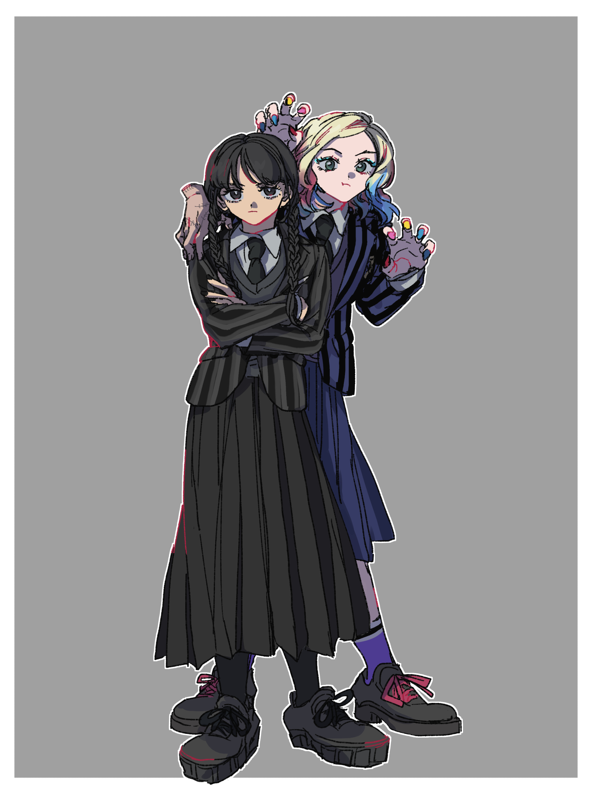 The Big ImageBoard (TBIB) - 2girls absurdres addams family bangs black ...
