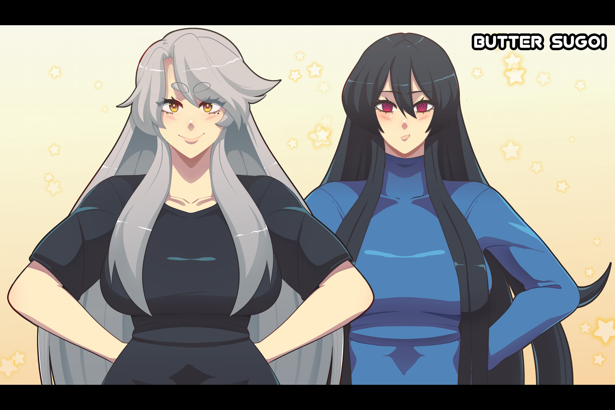 The Big Imageboard Tbib 2girls Arms Behind Back Artist Name