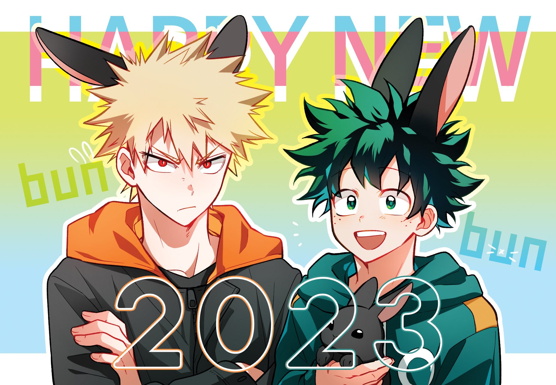 The Big ImageBoard (TBIB) - 2boys animal animal ears bakugou katsuki ...