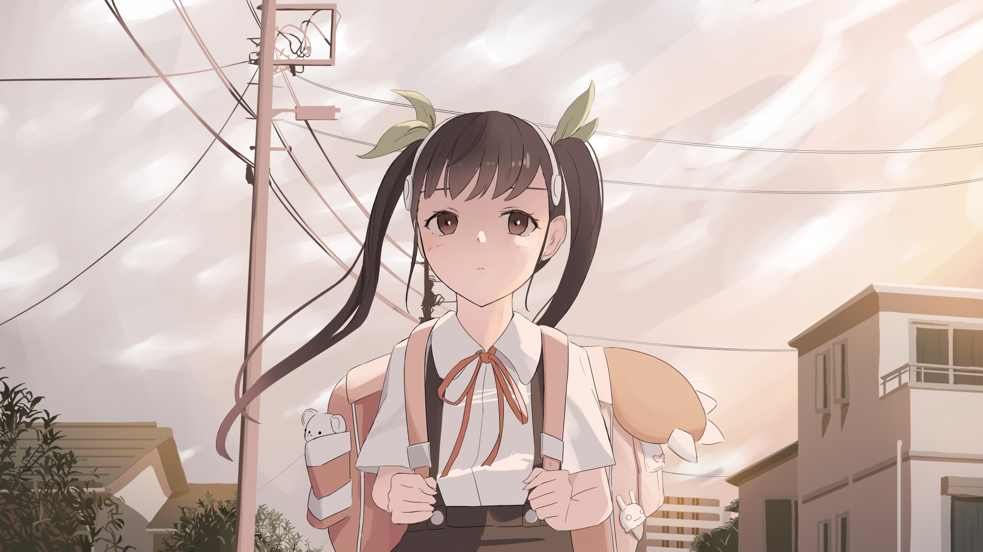 The Big ImageBoard (TBIB) - 1girl backpack bag bakemonogatari black ...