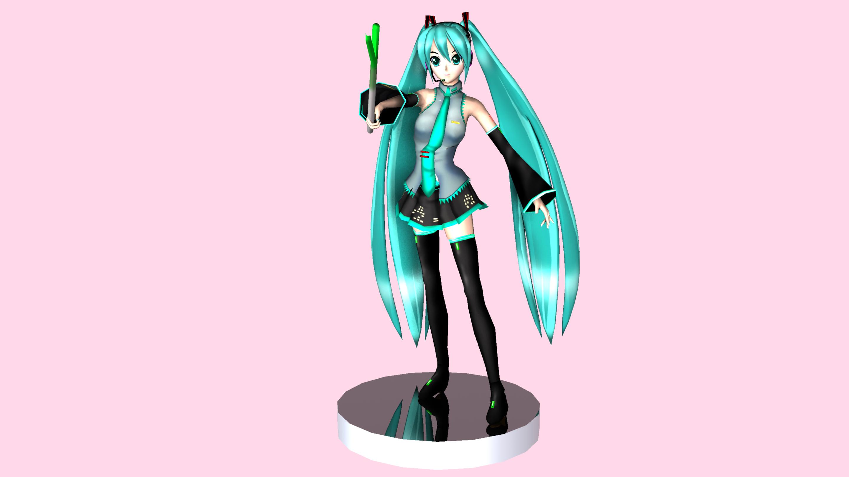 The Big ImageBoard (TBIB) - 3d 3dcg hatsune hatsune miku highres leek ...