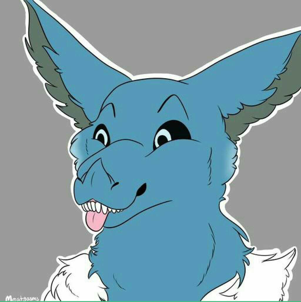 The Big ImageBoard (TBIB) - anthro blue body blue eyes blue fur digital drawing (artwork ...