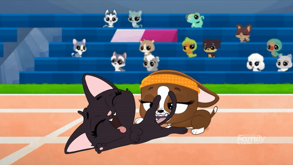 The Big ImageBoard (TBIB) - animated anthro canid canine canis domestic cat domestic dog duo ...