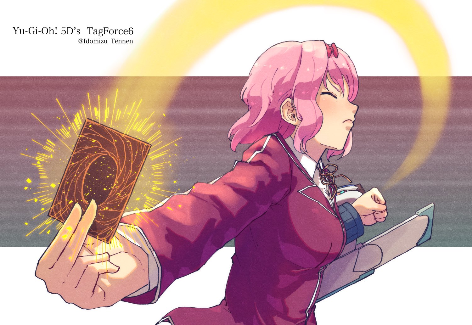 The Big ImageBoard (TBIB) - 1girl bow card closed eyes copyright name ...