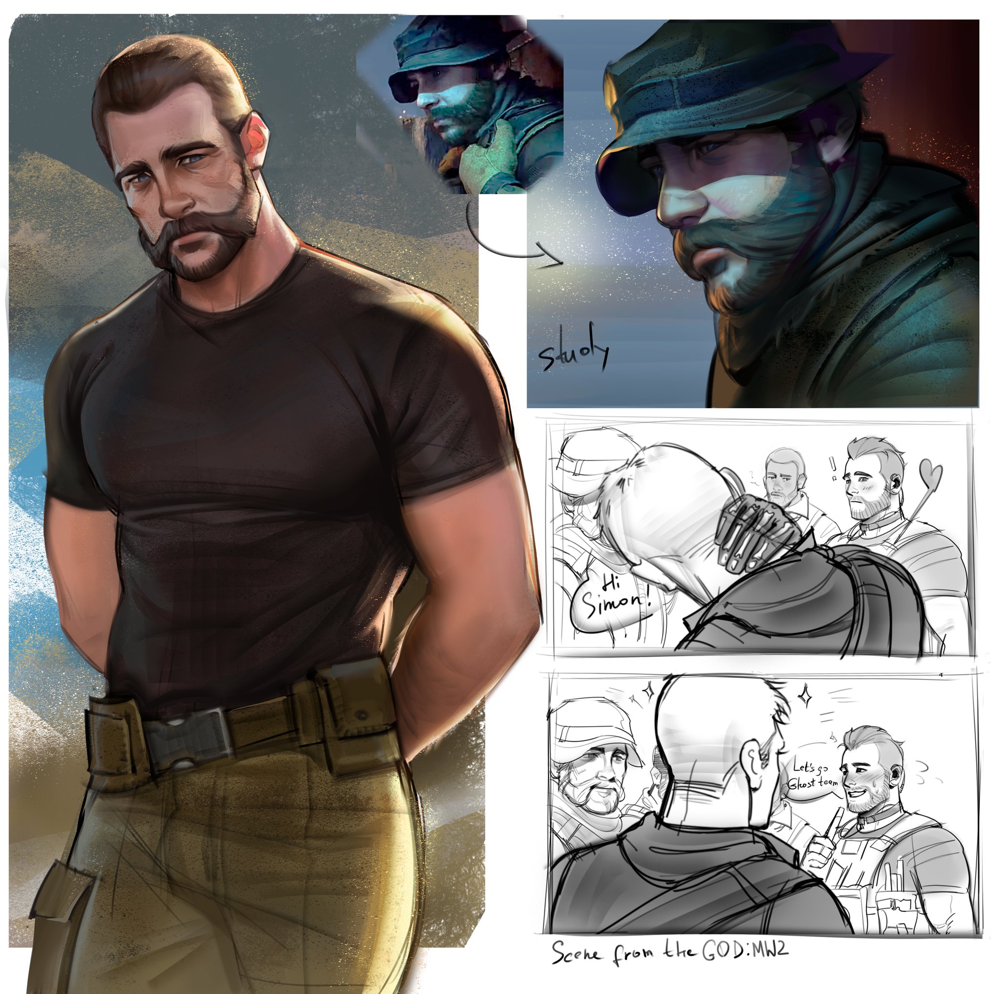 The Big ImageBoard (TBIB) - 3boys arms behind back bara beard belt ...