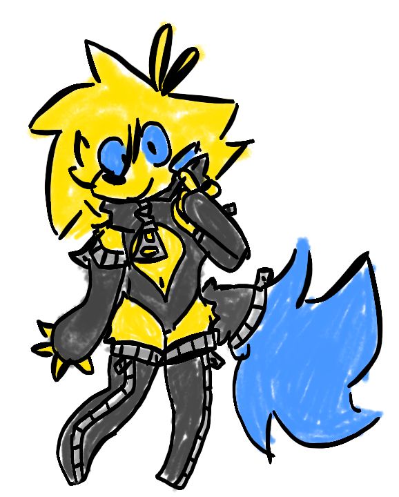 The Big Imageboard Tbib Ambiguous Gender Anthro Armwear Blue Tail Clothing Felid Feline 
