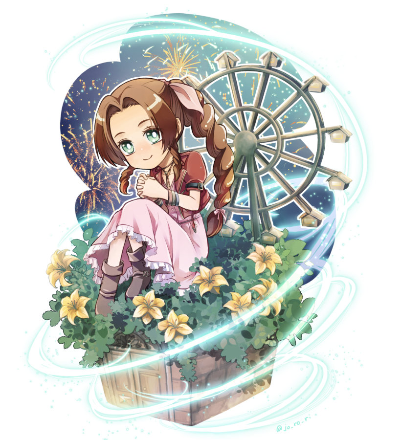 The Big ImageBoard (TBIB) - 1girl aerith gainsborough boots braid ...