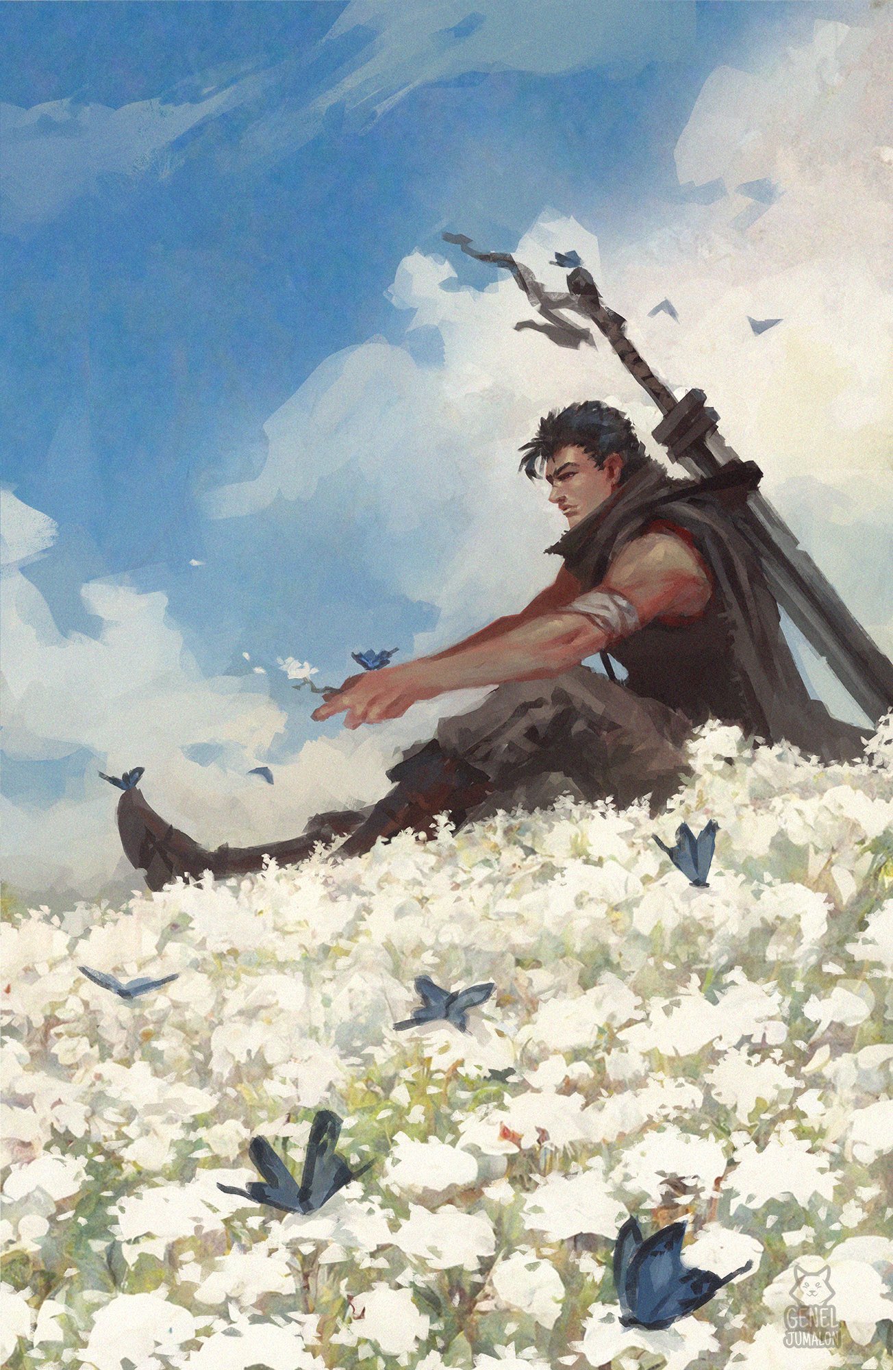 The Big ImageBoard (TBIB) - 1boy artist name bandages berserk black ...