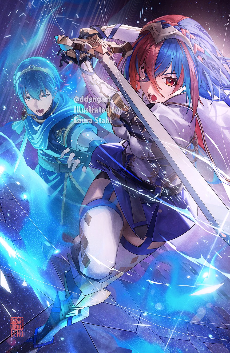 The Big ImageBoard (TBIB) - 1boy 1girl alear (female) (fire emblem) alear (fire emblem) armor ...