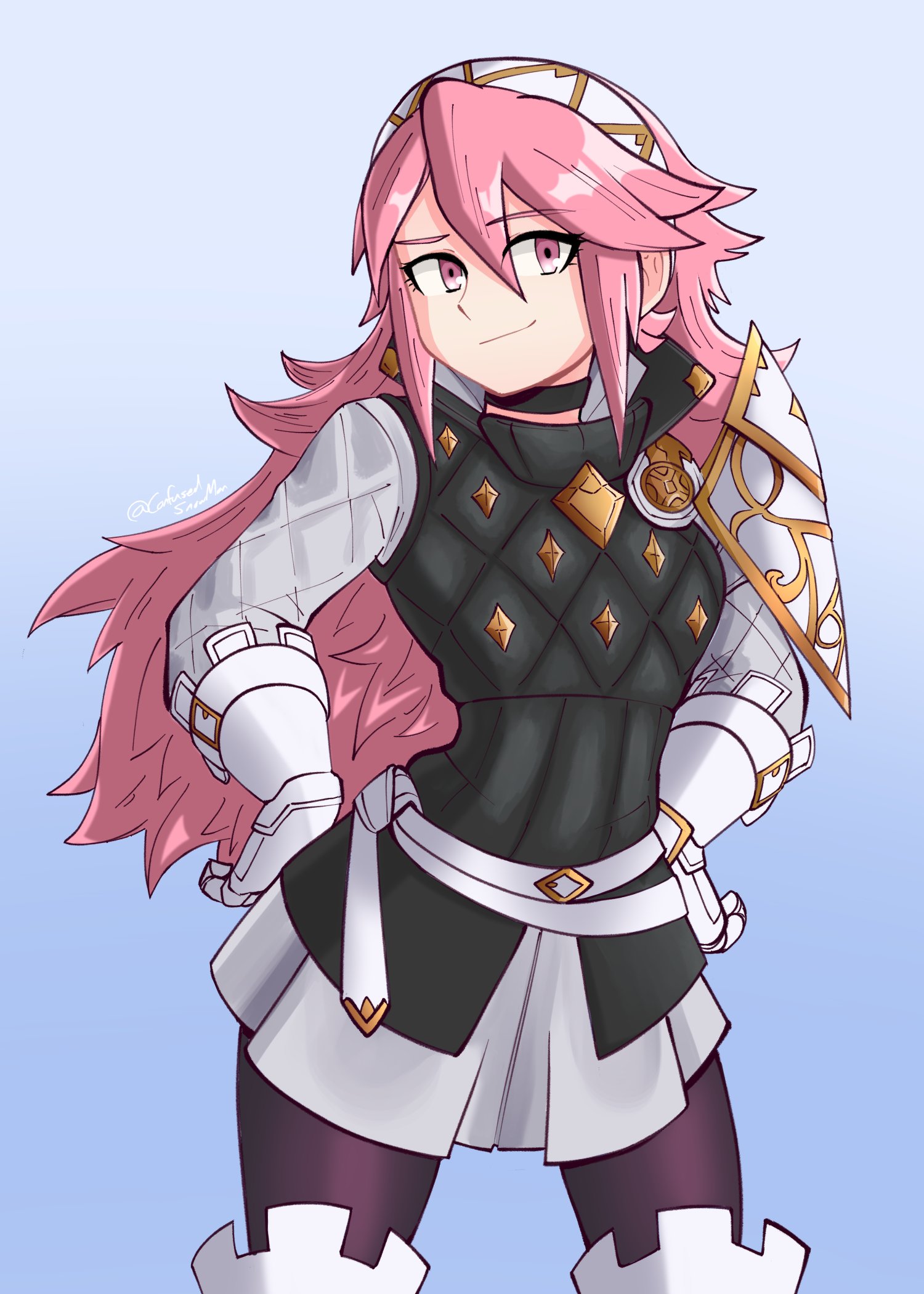 The Big ImageBoard (TBIB) - 1girl armor closed mouth confusedsnowman ...