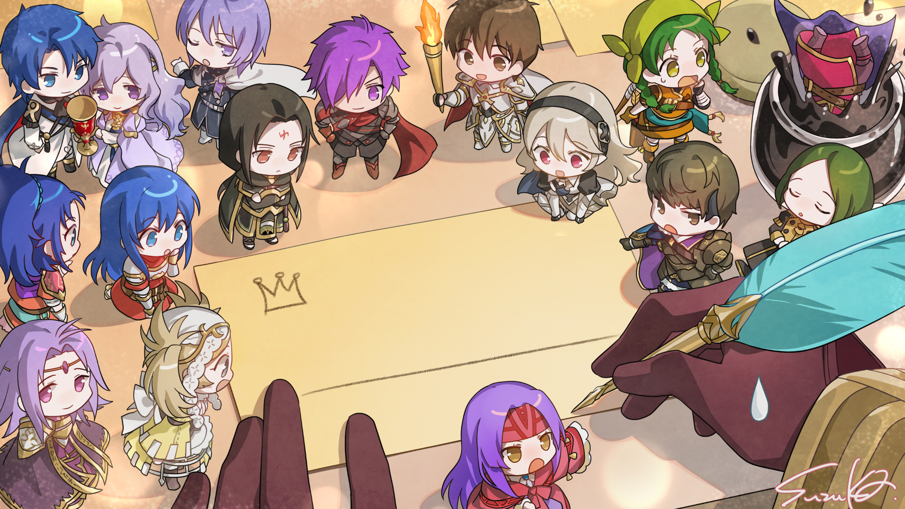 The Big ImageBoard (TBIB) - 6+boys 6+girls aqua hair armor berkut (fire ...