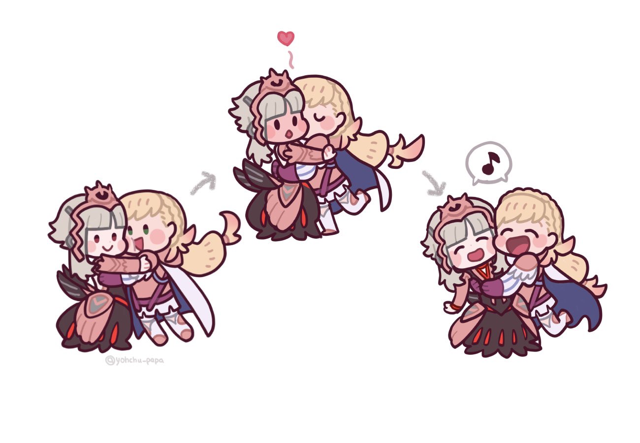 The Big ImageBoard (TBIB) - 2girls :d :o arrow (symbol) bangs blonde ...