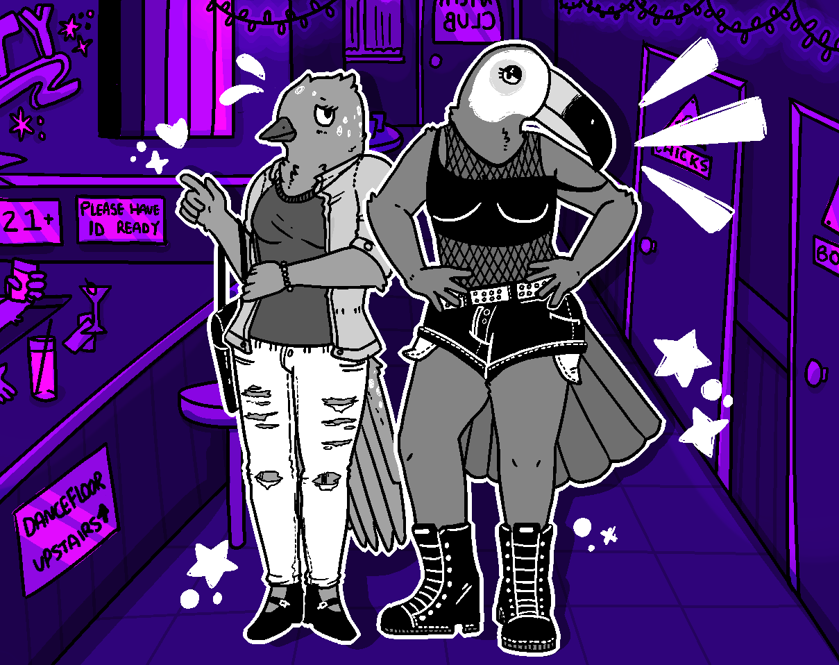 The Big ImageBoard (TBIB) - anthro avian bertie (tuca and bertie) bird boots bottomwear clothed ...