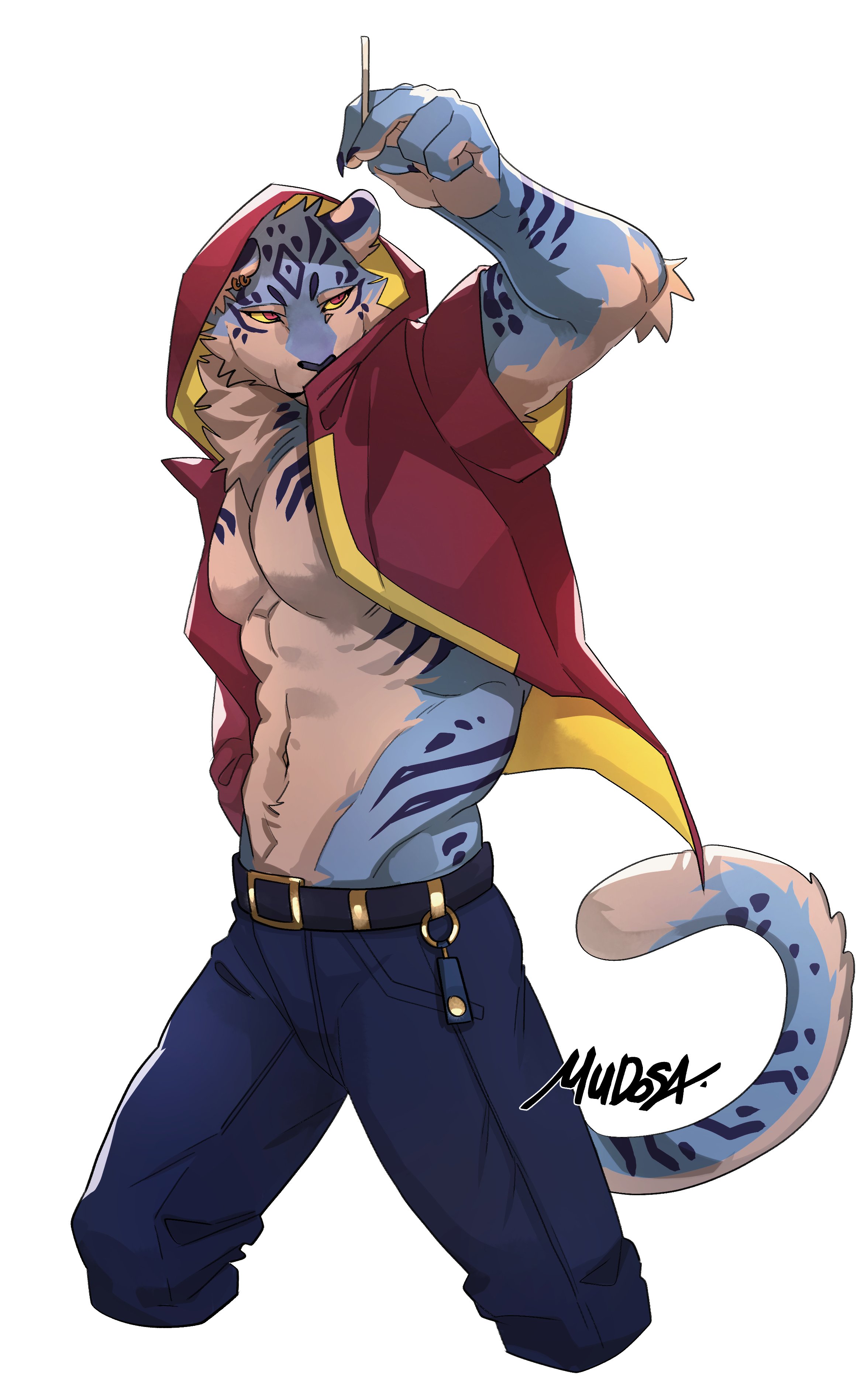 The Big ImageBoard (TBIB) - 5 fingers absurd res anthro arm tuft biped blue body blue fur claws ...