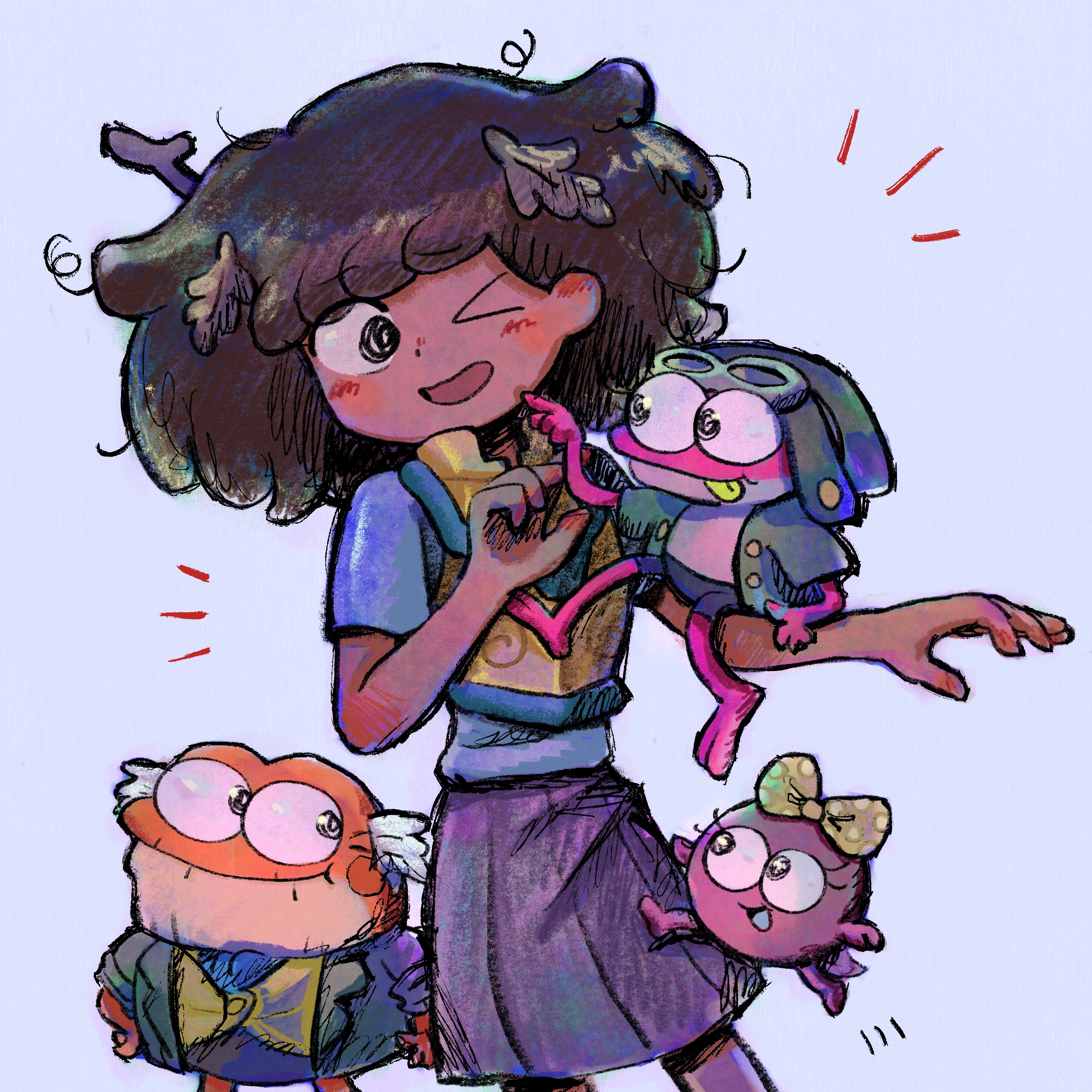 The Big ImageBoard (TBIB) - 2boys 2girls 770nanao15 absurdres amphibia ...