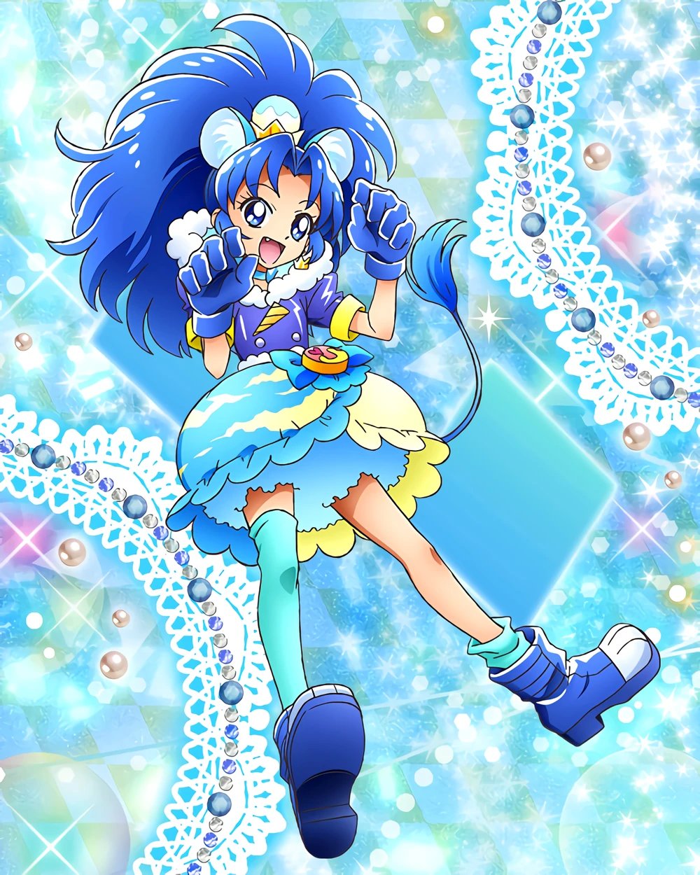 The Big ImageBoard (TBIB) - 1girl animal ears blue eyes blue footwear ...